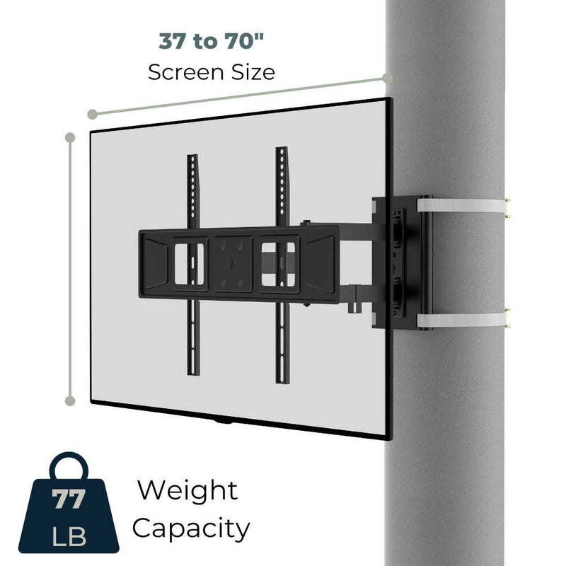 70 Inch TV Mounts Small | Wrap Around TV Mount - Pillar Mount