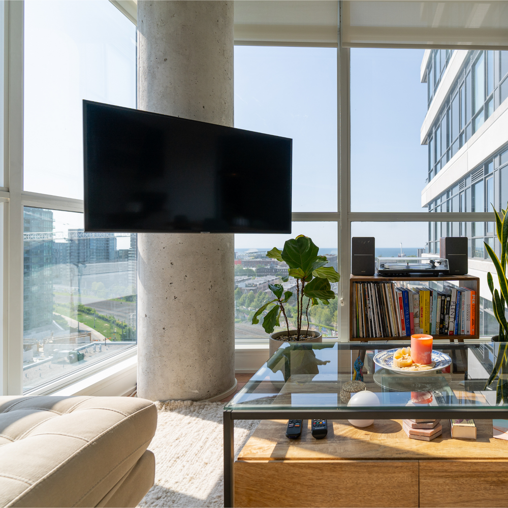 70 Inch TV Mounts Small | Wrap Around TV Mount - Pillar Mount